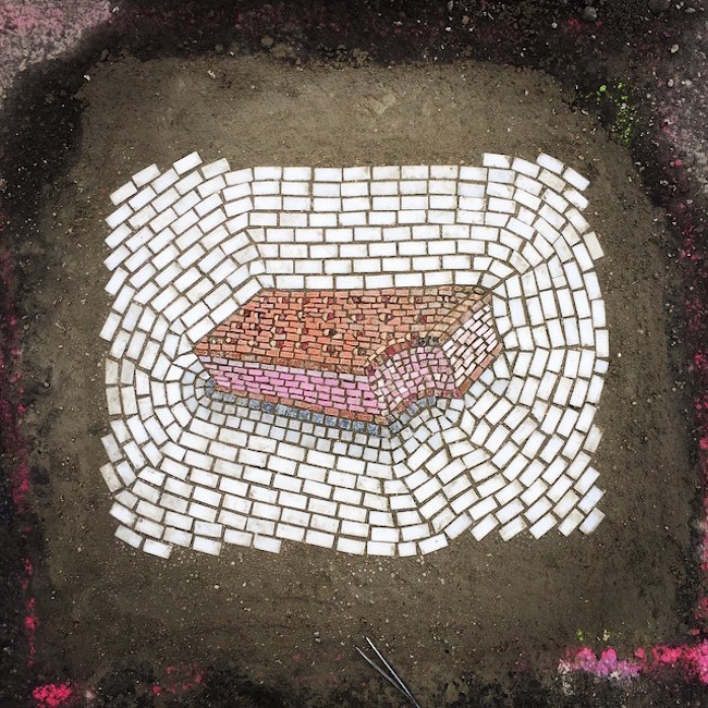 Public Art | Jim Bachor Subverts Potholes by using Mosaics | CFile ...