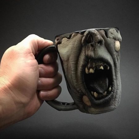 Zombie Coffee Mugs Combine Pottery and Special Effects