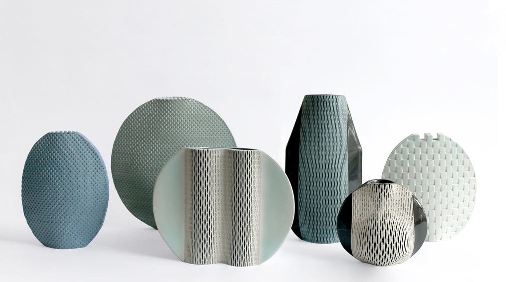 Hélène Morbu in Paris with Woven, Sculpted Vases