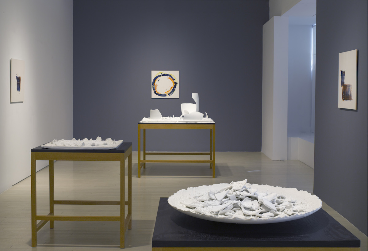 Lee Ufan's Distorted Meaning and Ruin at Pace Gallery